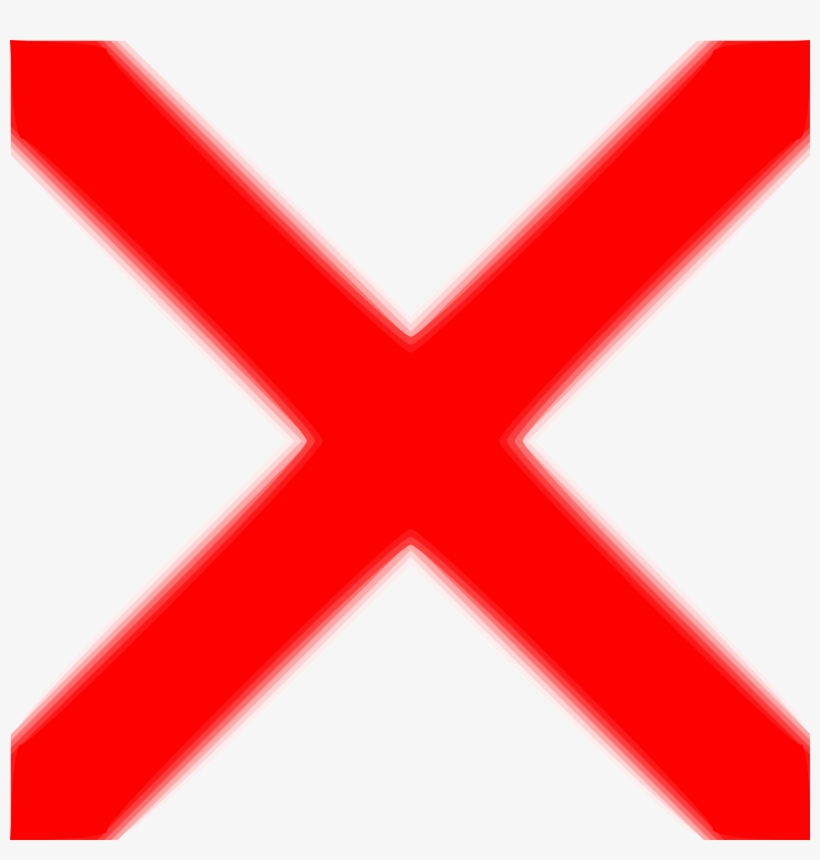 New Svg Image Transparent Red X - Transparent Red X Background Md Png ...