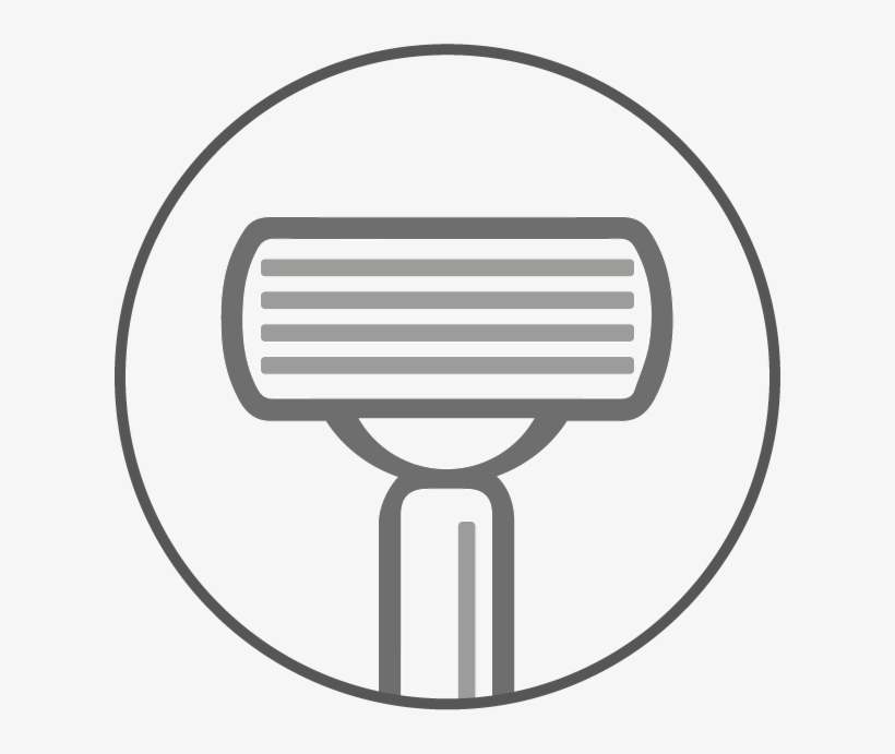 Gillette Mach3 Blade - Gillette Icon - 610x611 PNG Download - PNGkit