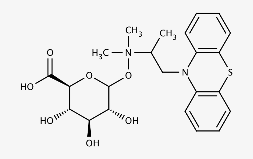 Structure For Promethazine N B D Glucuronide - Acid - 696x520 PNG ...