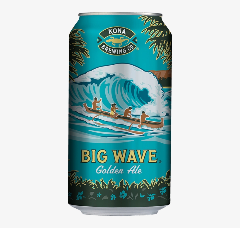 Kona Big Wave Golden Ale - 12 Pack, 12 Fl Oz Cans - 800x800 PNG ...