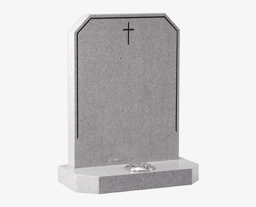 Cross & Pin Line Headstone - Memorial - 600x600 PNG Download - PNGkit