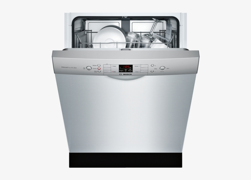 Bosch 300 Series 24 In White Recessed Handle Dishwasher With Third Rack ...