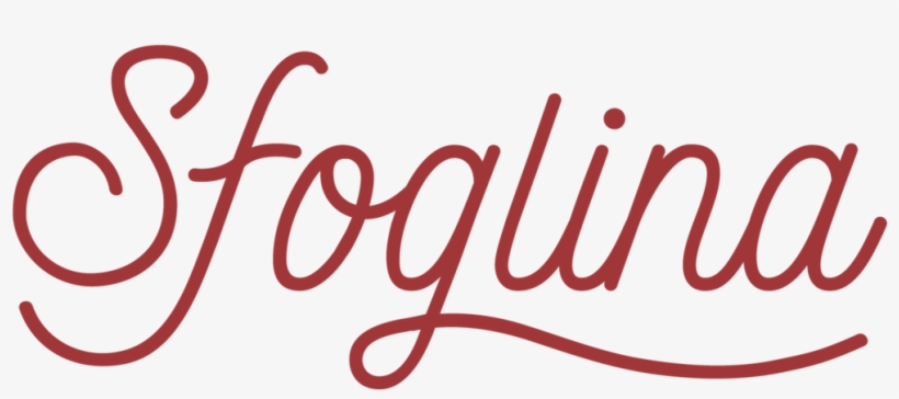 Sfoglina Logo Wordmark Red - Flowy Fonts - 1000x427 PNG Download - PNGkit