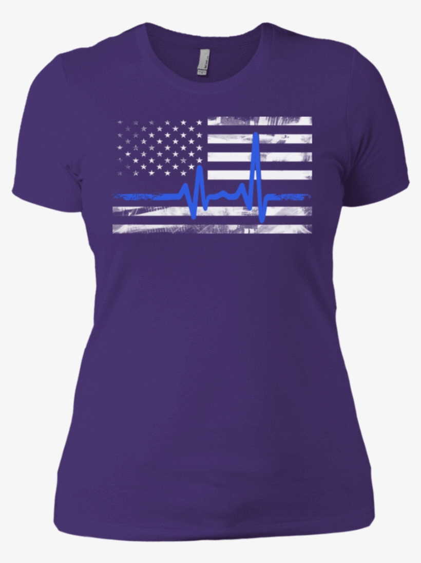 Blue Line Flag Women's Thin Blue Line Clothing Blue - 1024x1024 PNG ...