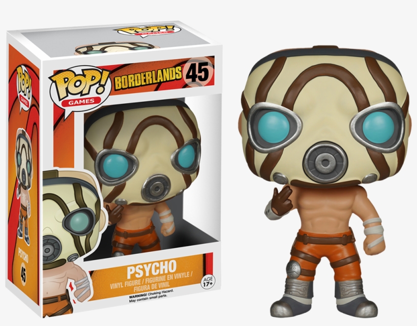 Psycho Pop Vinyl Figure - Borderlands Vinyl Pop Figures - 1000x734 PNG ...