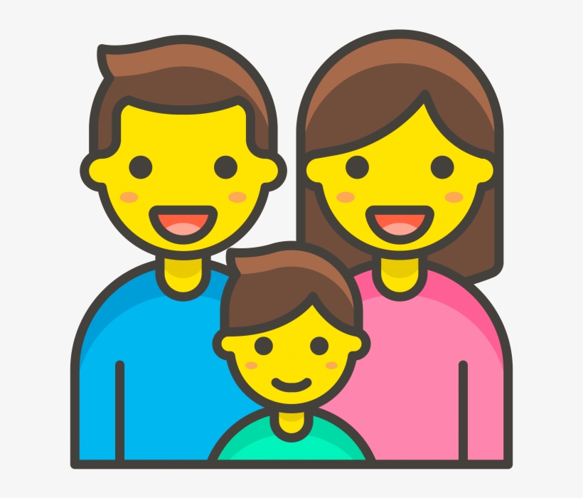 Family Man Woman Boy Emoji - Familia Icono - 866x650 PNG Download - PNGkit