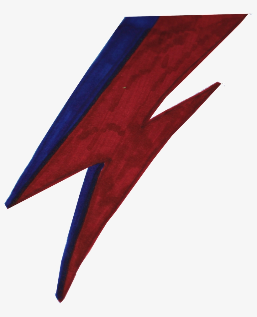 David Bowie Lightning Bolt Vector