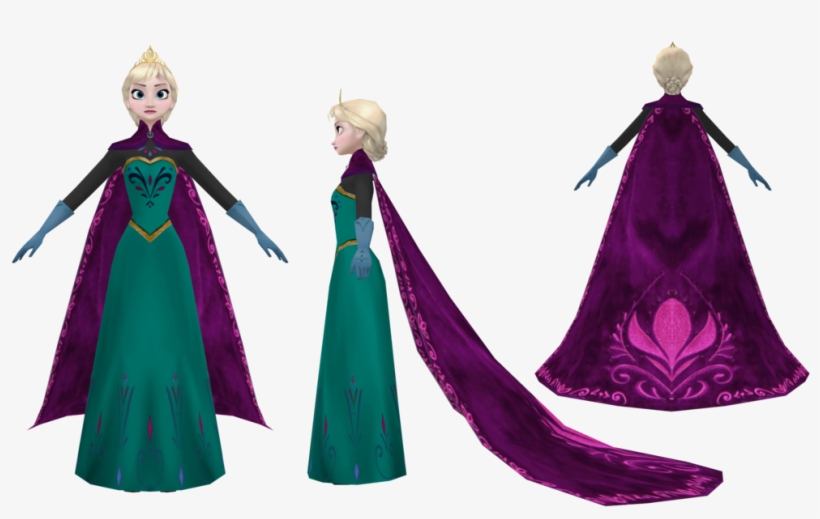 Frozen Clipart Coronation - Mmd Elsa - 1024x576 PNG Download - PNGkit