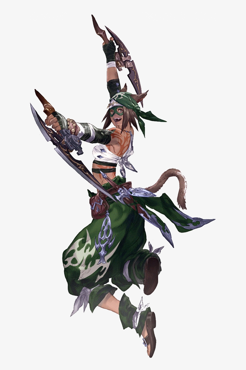 Download Transparent Final Fantasy Art Rogue - Final Fantasy Xiv - PNGkit
