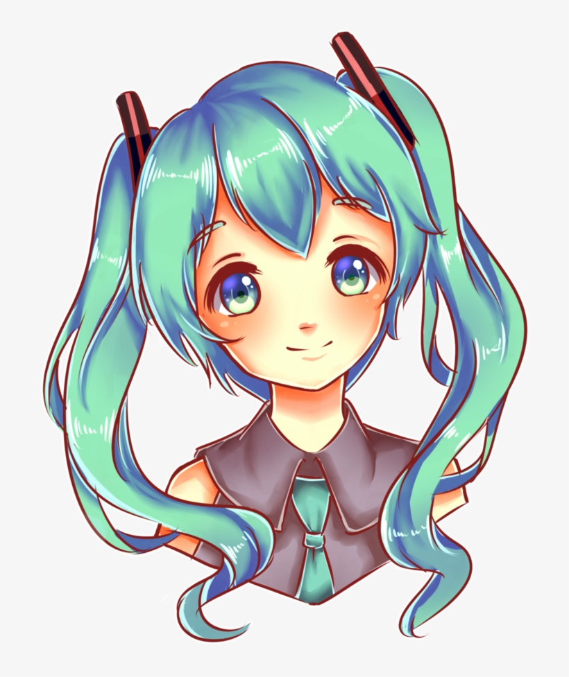 By Renayaart On Deviantart - Dibujos De Hatsune Miku - 819x975 PNG ...