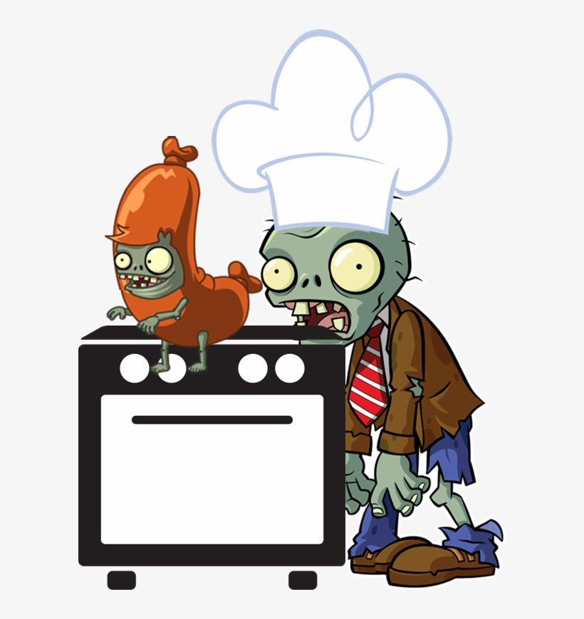 Download Transparent Chef Zombie - Zombi Plants Vs Zombies - PNGkit