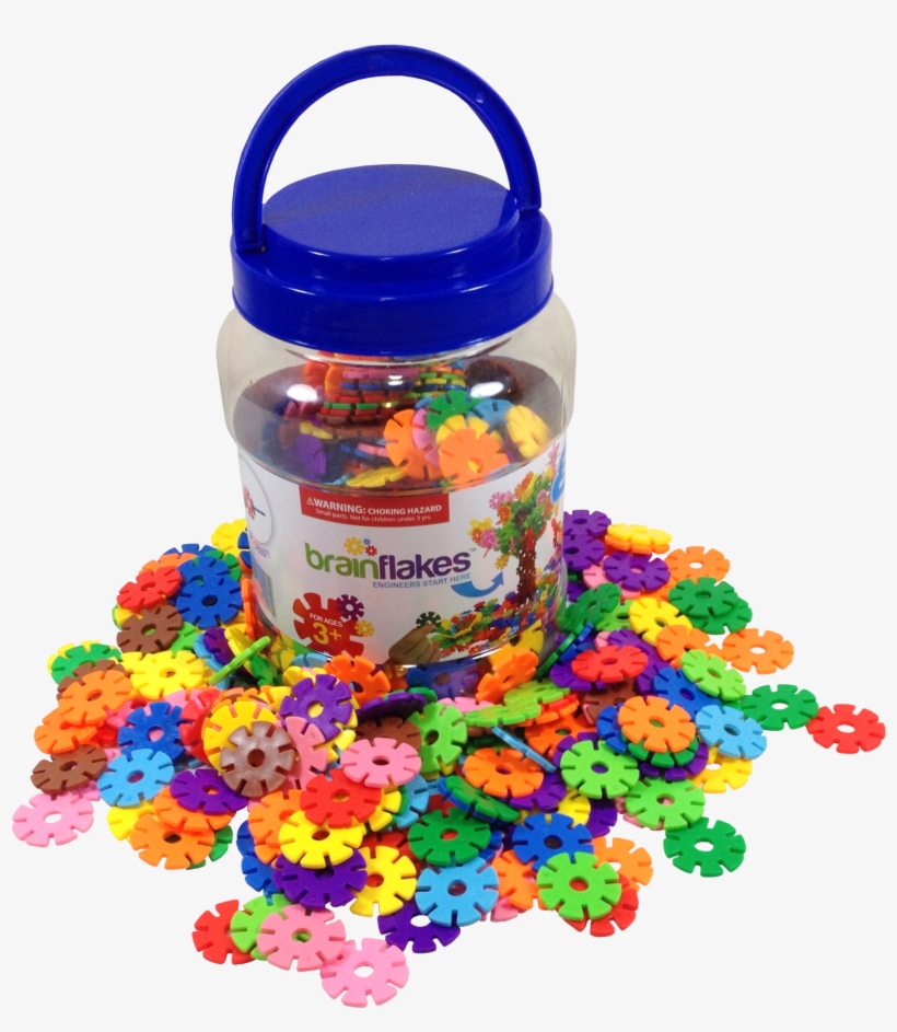 Viahart Brain Flakes 500 Piece Interlocking Plastic - 1828x2048 PNG ...