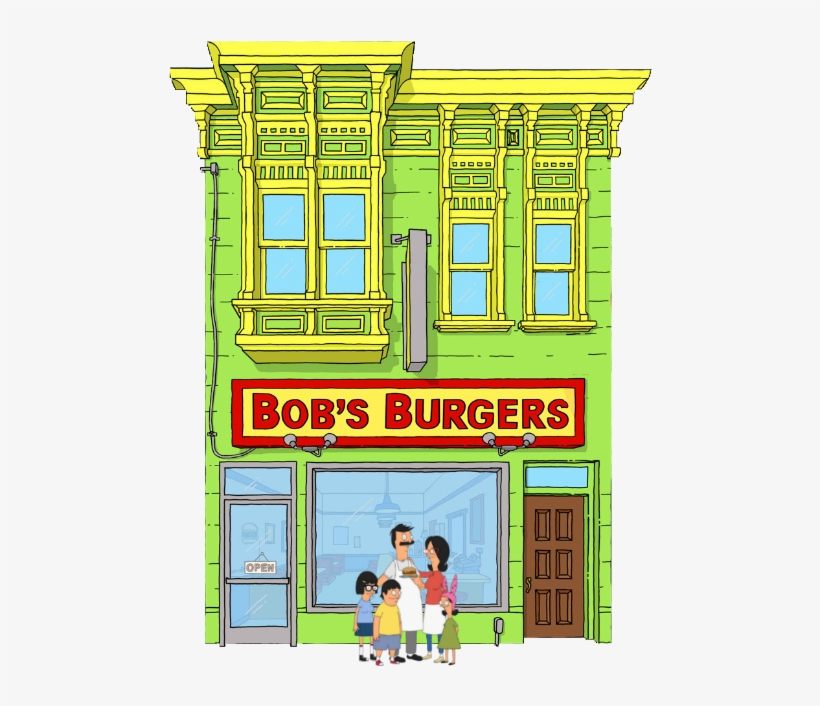 “transparent Bob's Burgers Storefront ” - Bob's Burgers - 500x699 PNG ...