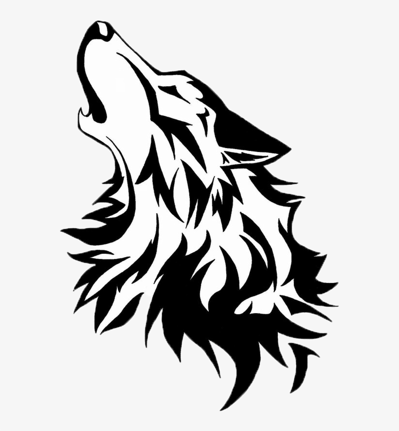 Wolf Head Stencil - 800x1028 PNG Download - PNGkit