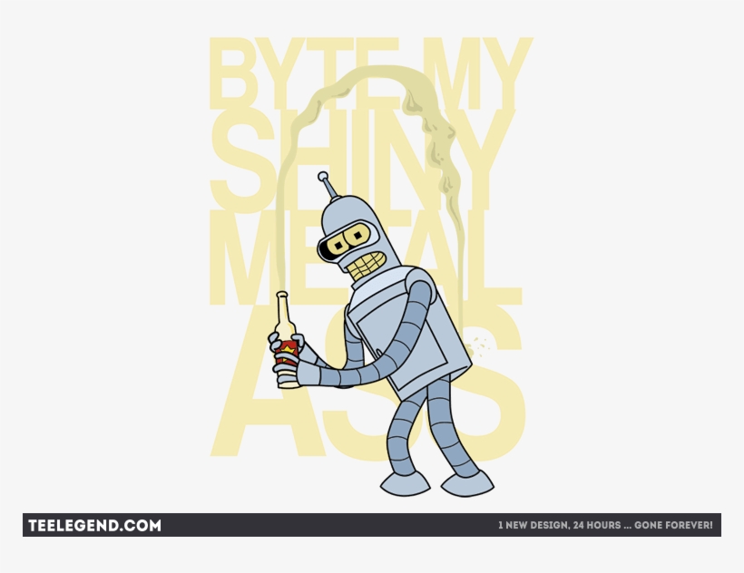 Byte My Shiny Metal Ass - Cartoon - 770x570 PNG Download - PNGkit