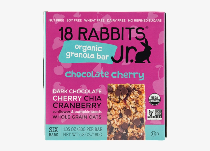 18 Rabbits Jr - 18 Rabbits - Organic Granola Jr. Bar Chocolate Cherry ...