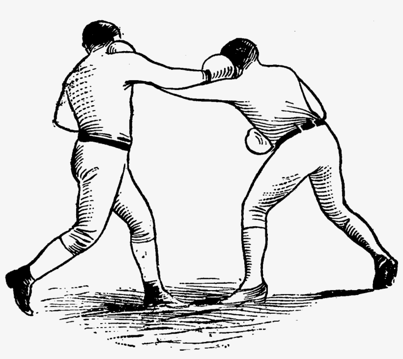 Athletics And Manly Sport 0053 - Drawing Boxer Athlete - 1327x1117 PNG ...