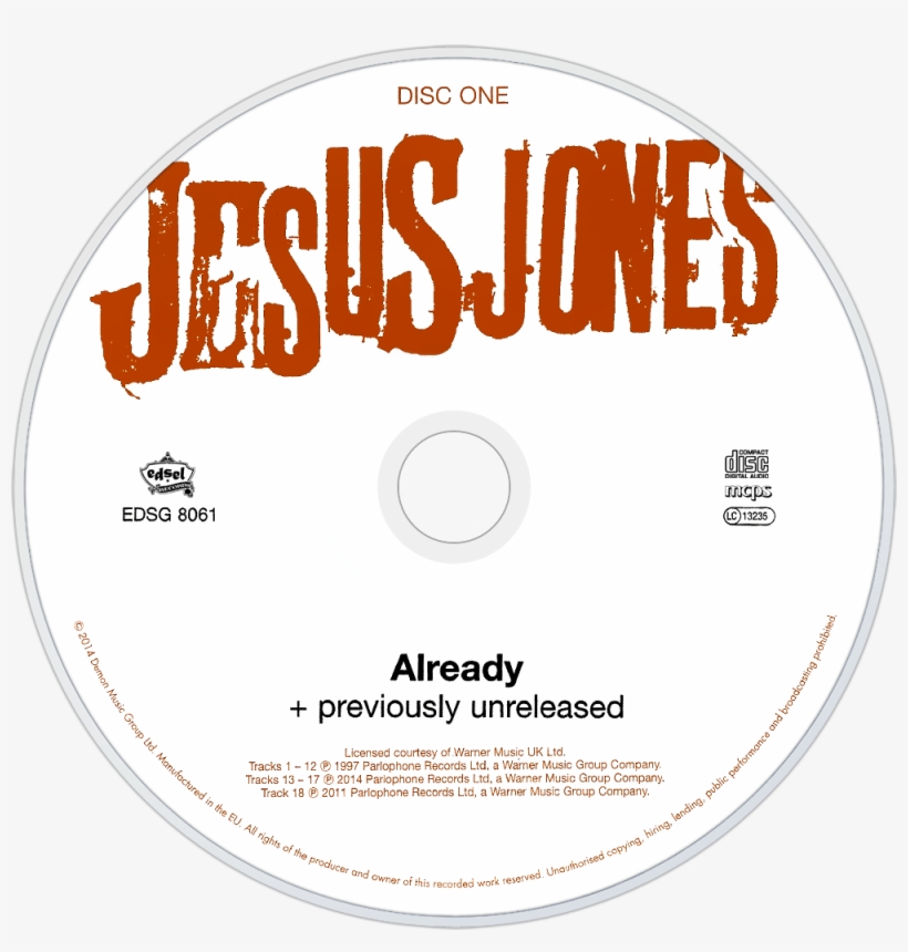 Jesus Jones Already Cd Disc Image - Jesus Jones-london (cd) - 1000x1000 ...