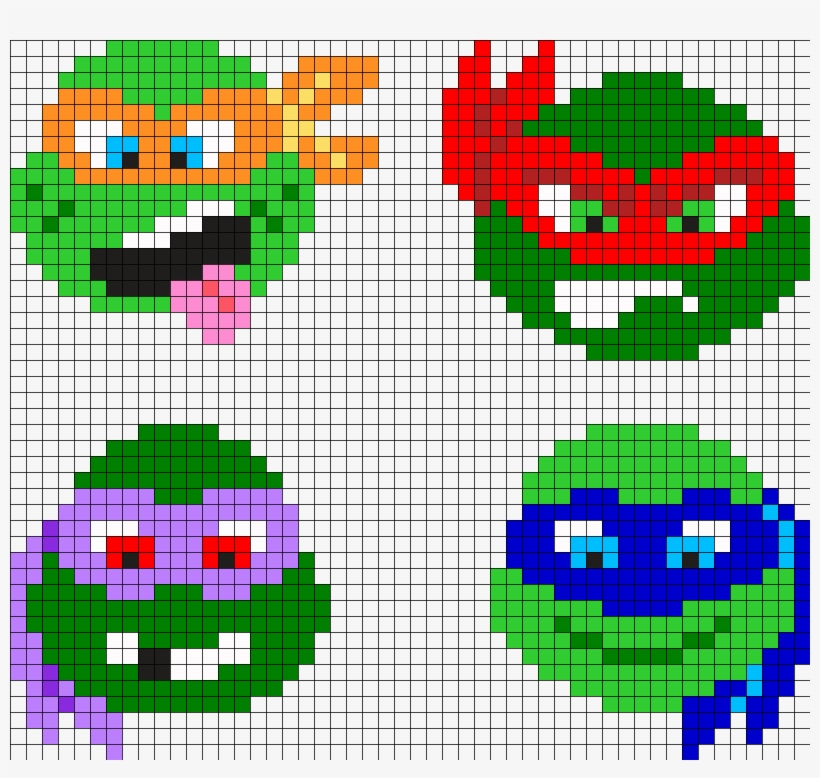 Teenage Mutant Ninja Turtles Perler Bead Pattern - Ninja Turtles Hama ...