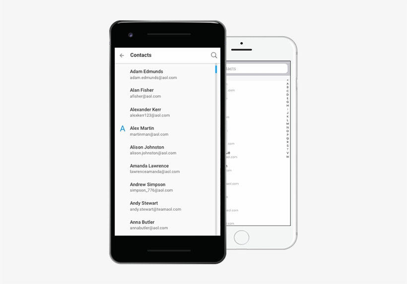 All Your Contacts In One Place - Iphone - 590x610 PNG Download - PNGkit