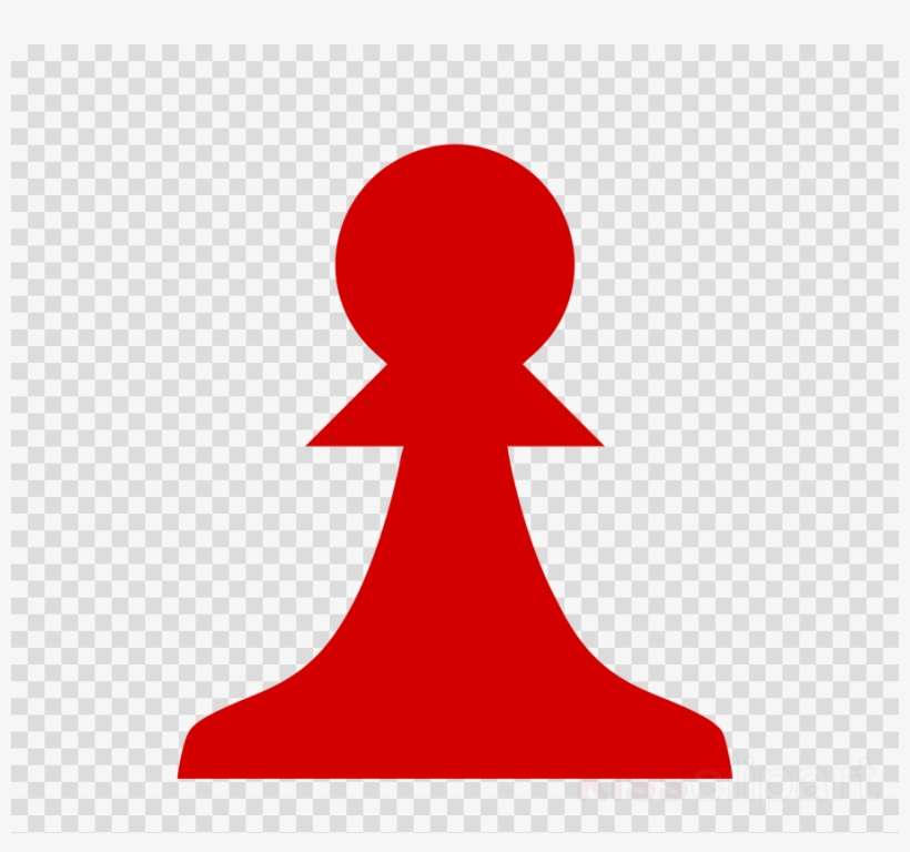 Red Chess Pieces Clipart Chess Piece Pawn - Music Record With No ...