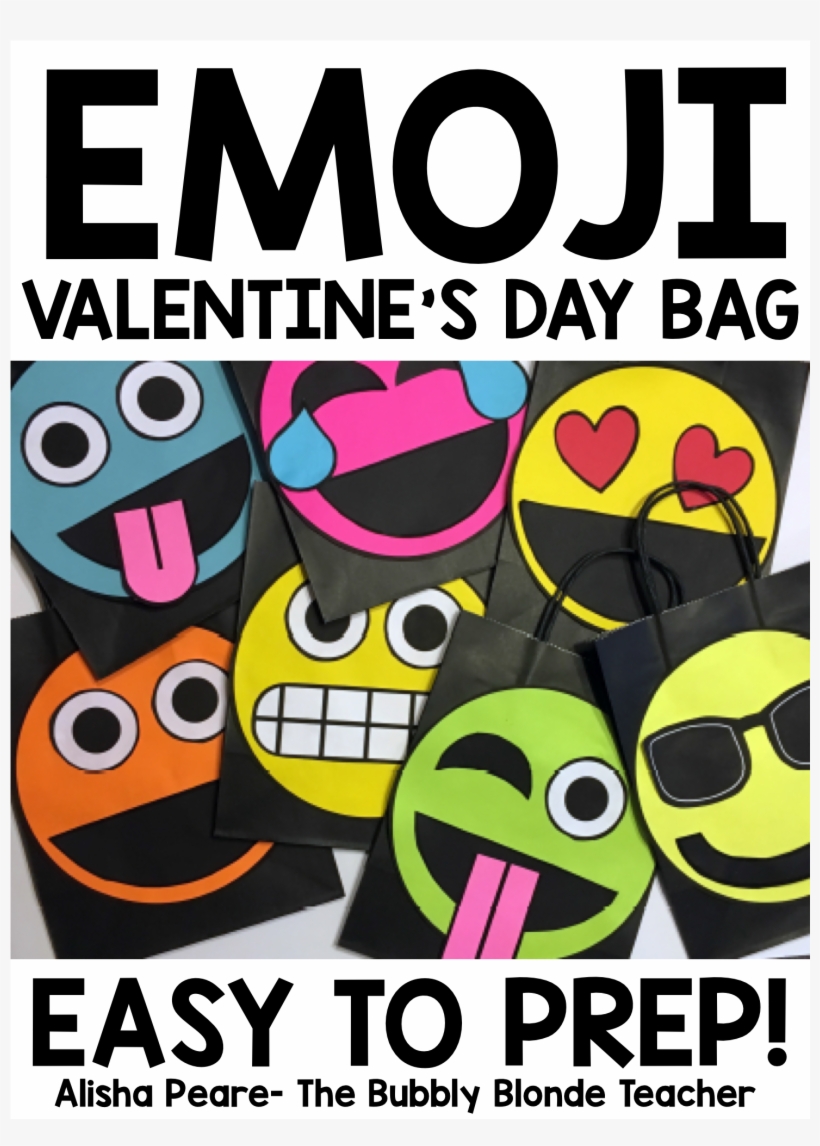 Valentine's Day Bag- Emoji - 1867x2146 PNG Download - PNGkit