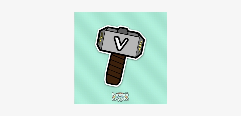 Vechain Thor Hammer - Cartoon - 600x315 PNG Download - PNGkit