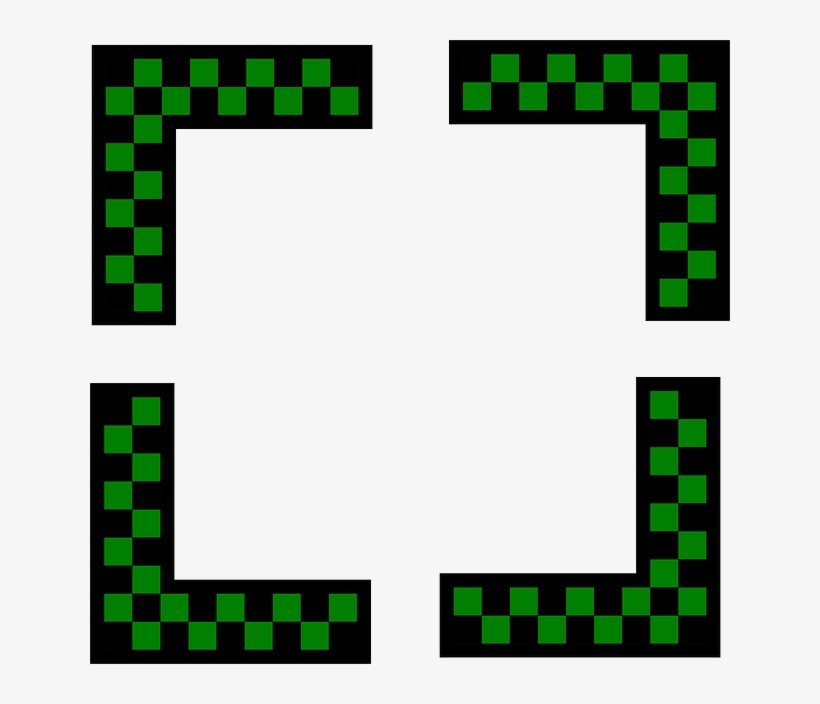 Black, Green, Corner, Design, Border, Checkers, Com - Design Of Border ...