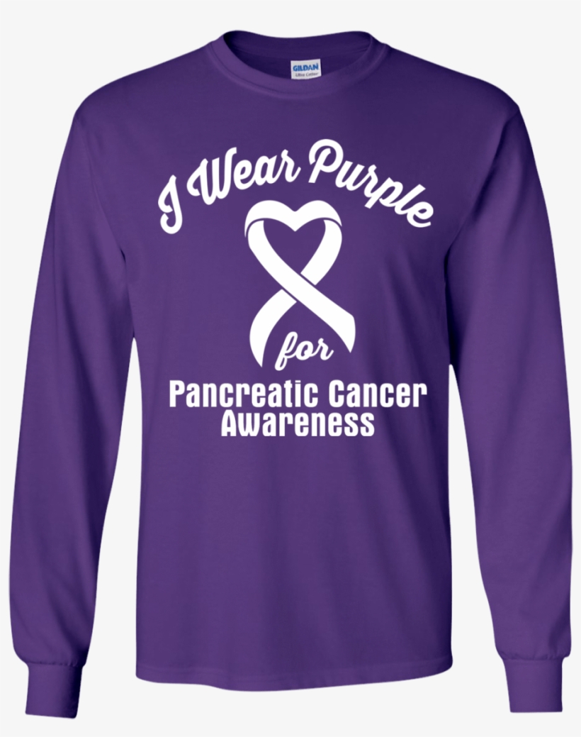 I Wear Purple For Pancreatic Cancer Awareness Kids - Wear Purple For ...