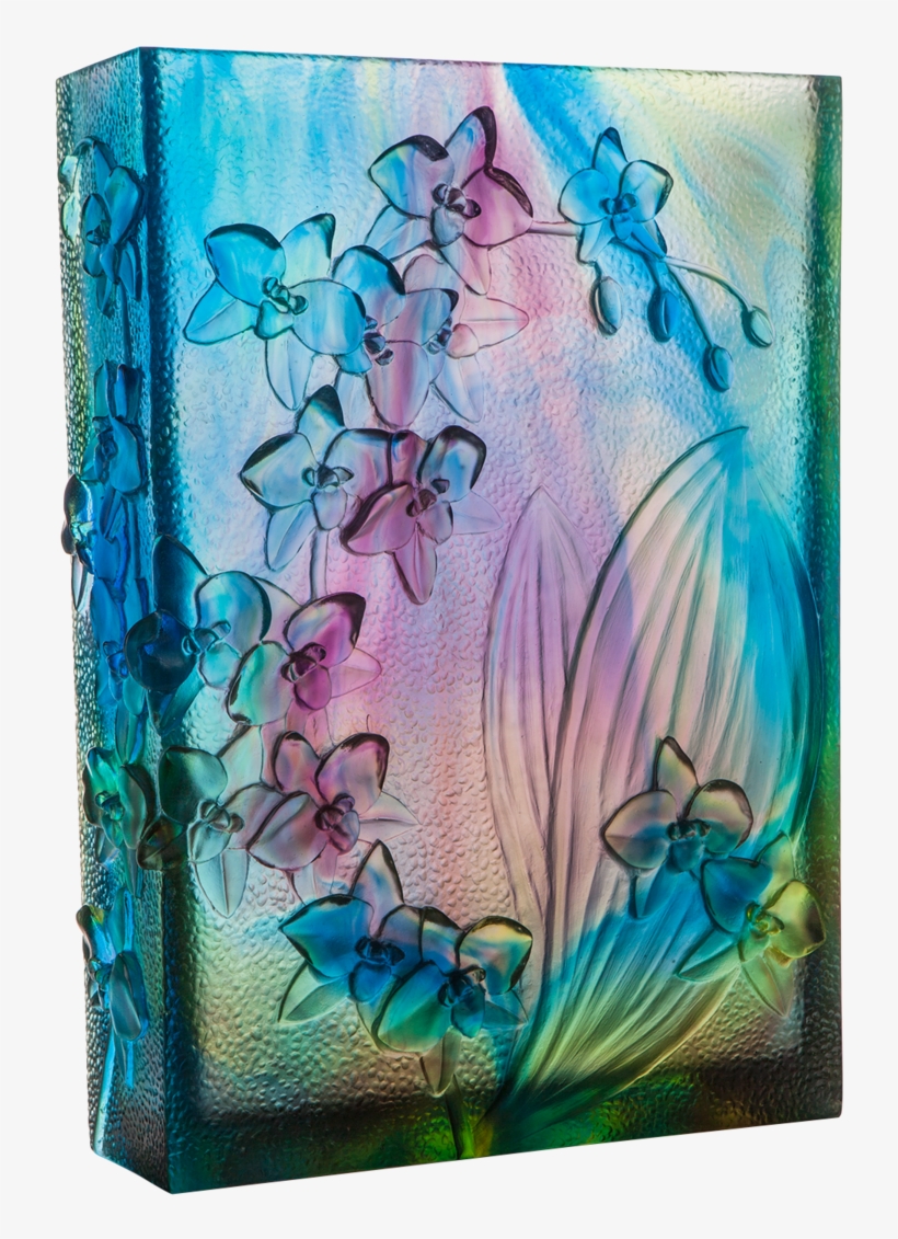 Daum Crystal Orchid Dark Magnum Vase - 1000x1500 PNG Download - PNGkit