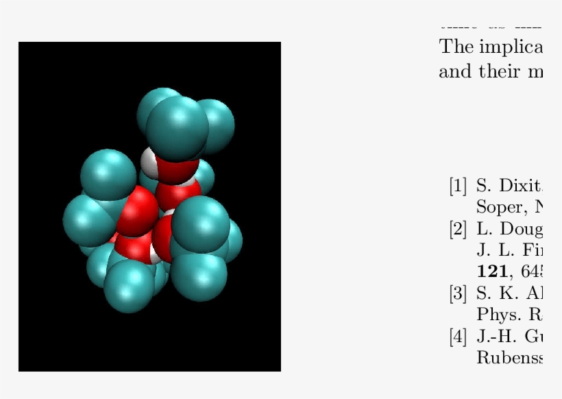 Typical Local Clusters Of Methanol Molecules - Balloon - 765x502 PNG ...