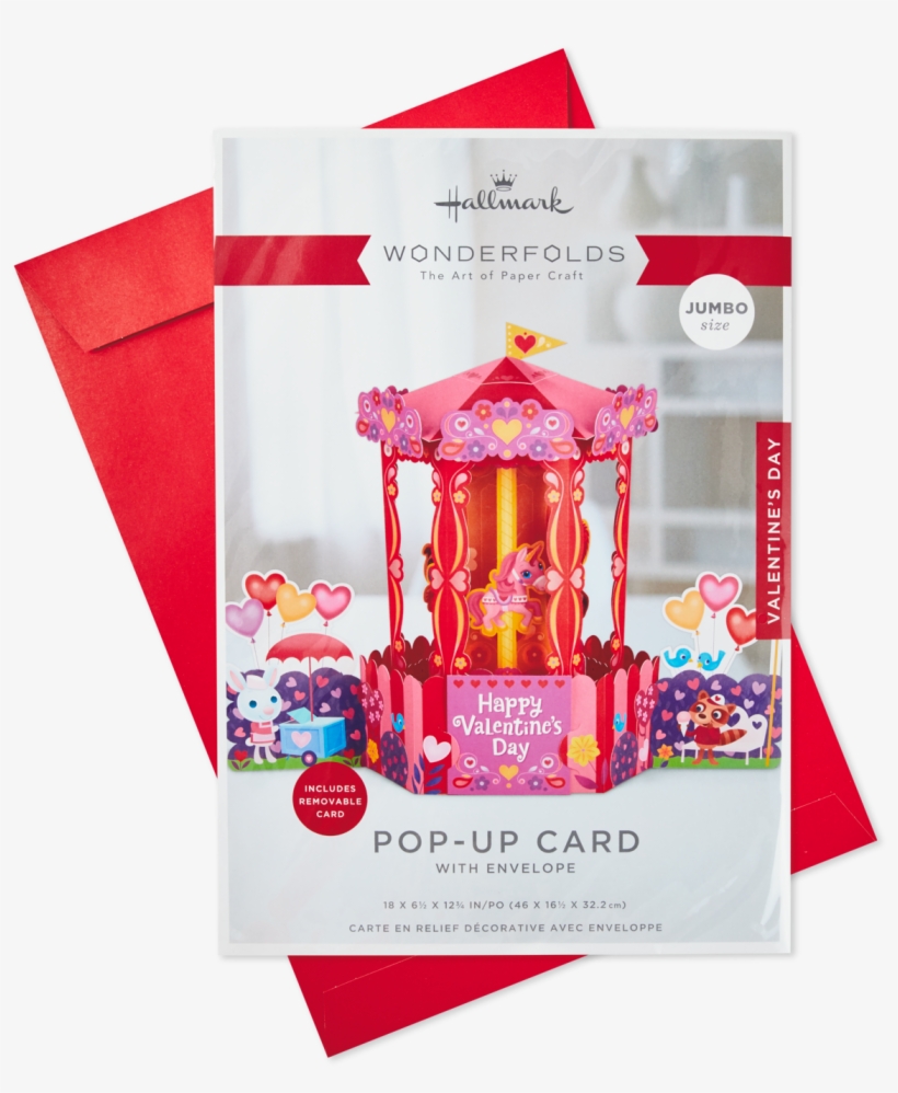 Carousel Jumbo Pop Up Valentine's Day Card, - Greeting Card - 1470x1470 ...