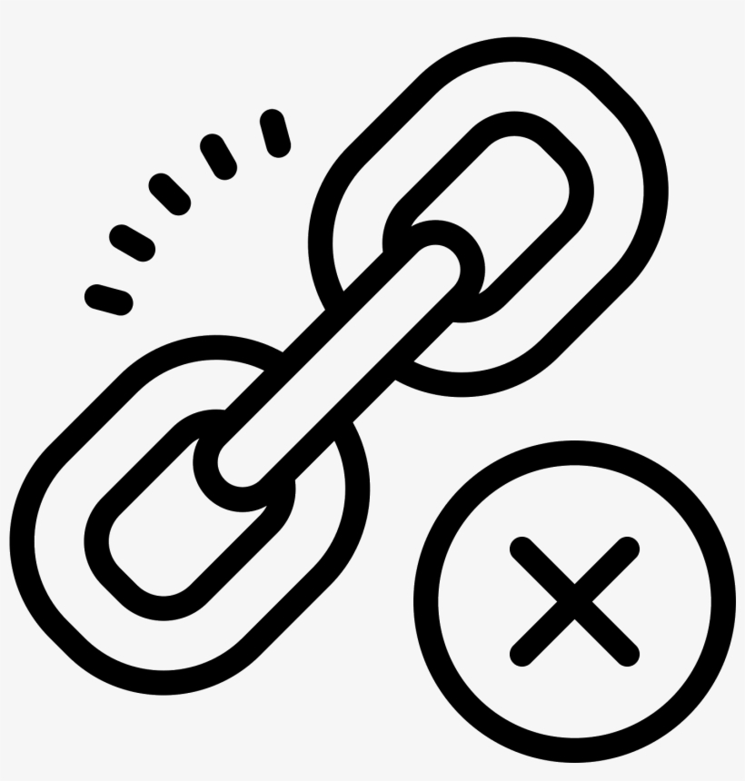 Delete Link Icon - 1600x1600 PNG Download - PNGkit