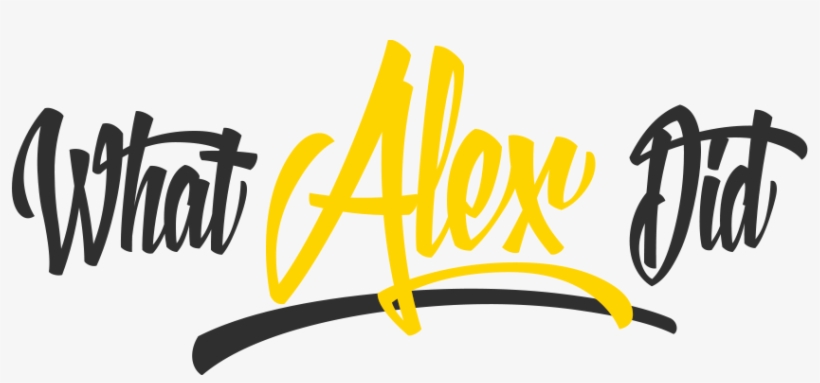 What Alex Did - Calligraphy - 844x354 PNG Download - PNGkit