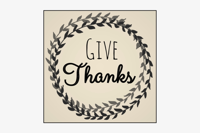 Download Transparent "give Thanks" Thanksgiving Wine Bottle Labels ...