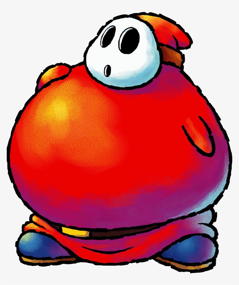 Fat Guy Artwork - Mario Fat Shy Guy - 800x906 PNG Download - PNGkit