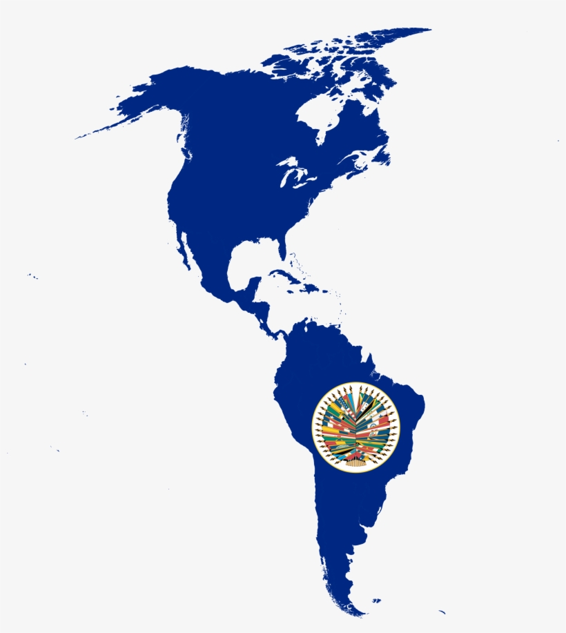 Organization Of American States Flag Map - Us States Map Flags ...