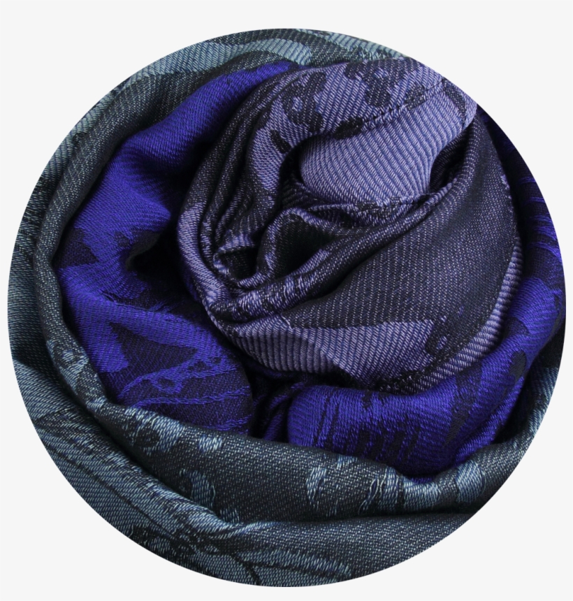 Maxi Stole Woman Passion Wool Silk Cotton Blue Violet - Stole ...