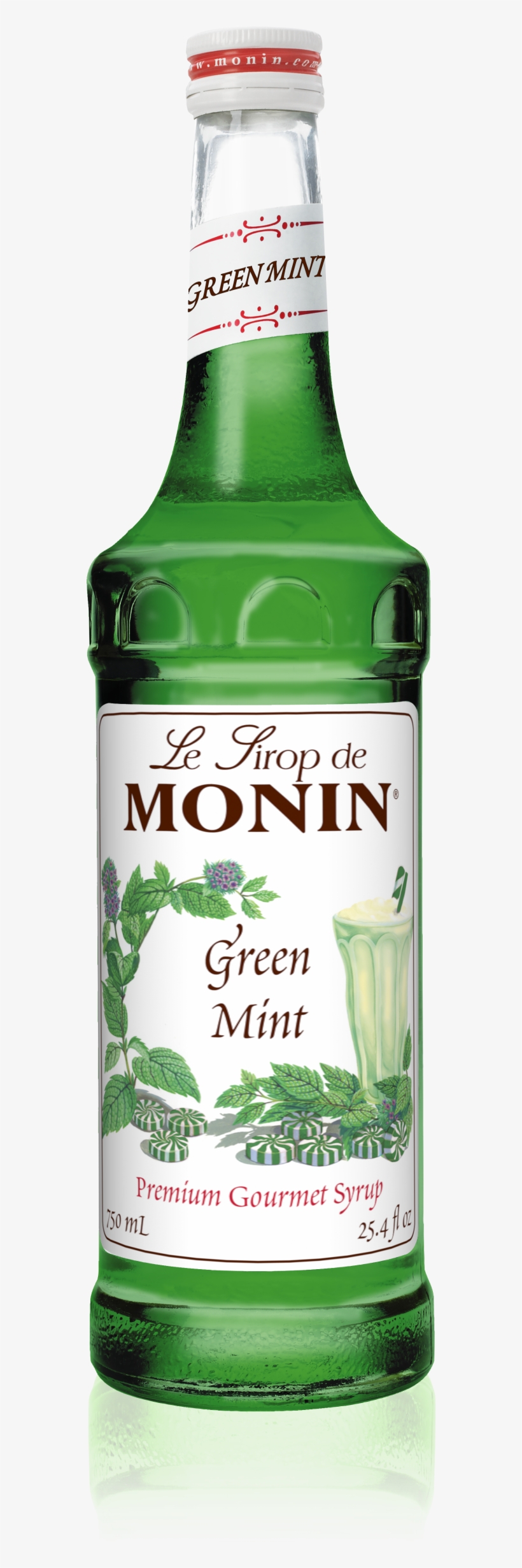 Green Mint Syrup - Monin Mint Syrup - 1193x2386 PNG Download - PNGkit