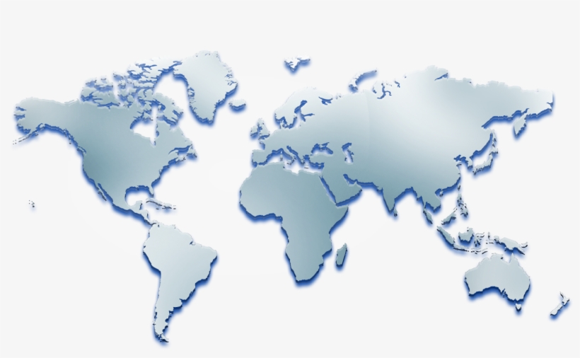 Simple Map Of The World - 1344x764 PNG Download - PNGkit
