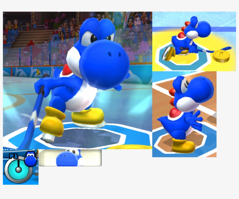 Mario Sports Mix Yoshi - 812x604 PNG Download - PNGkit