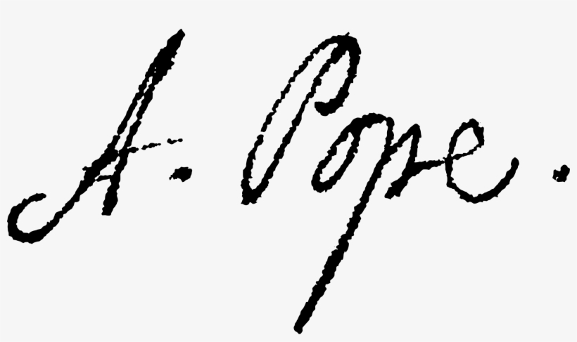Open - Alexander Pope Signature - 2000x1091 PNG Download - PNGkit