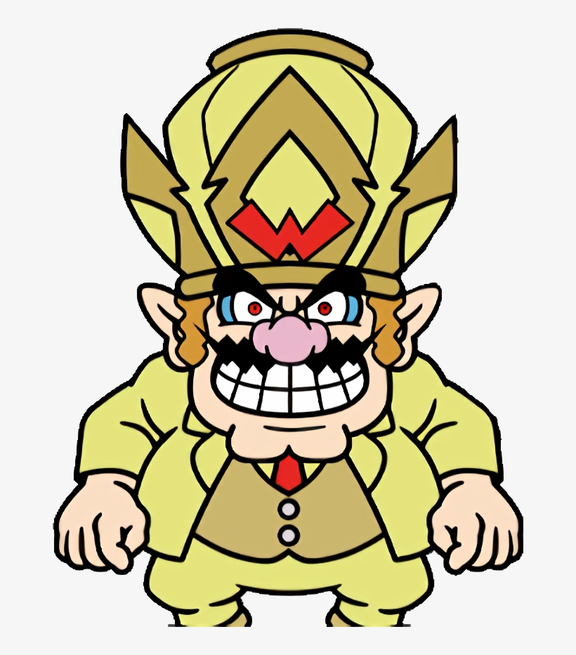 Wario Deluxe Sprite Gold - Warioware Gold Wario Deluxe - 670x852 PNG ...