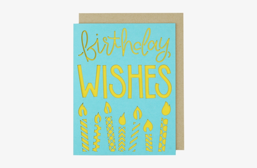 Birthday Wishes Candles Laser Cut Card 1 - 600x600 PNG Download - PNGkit