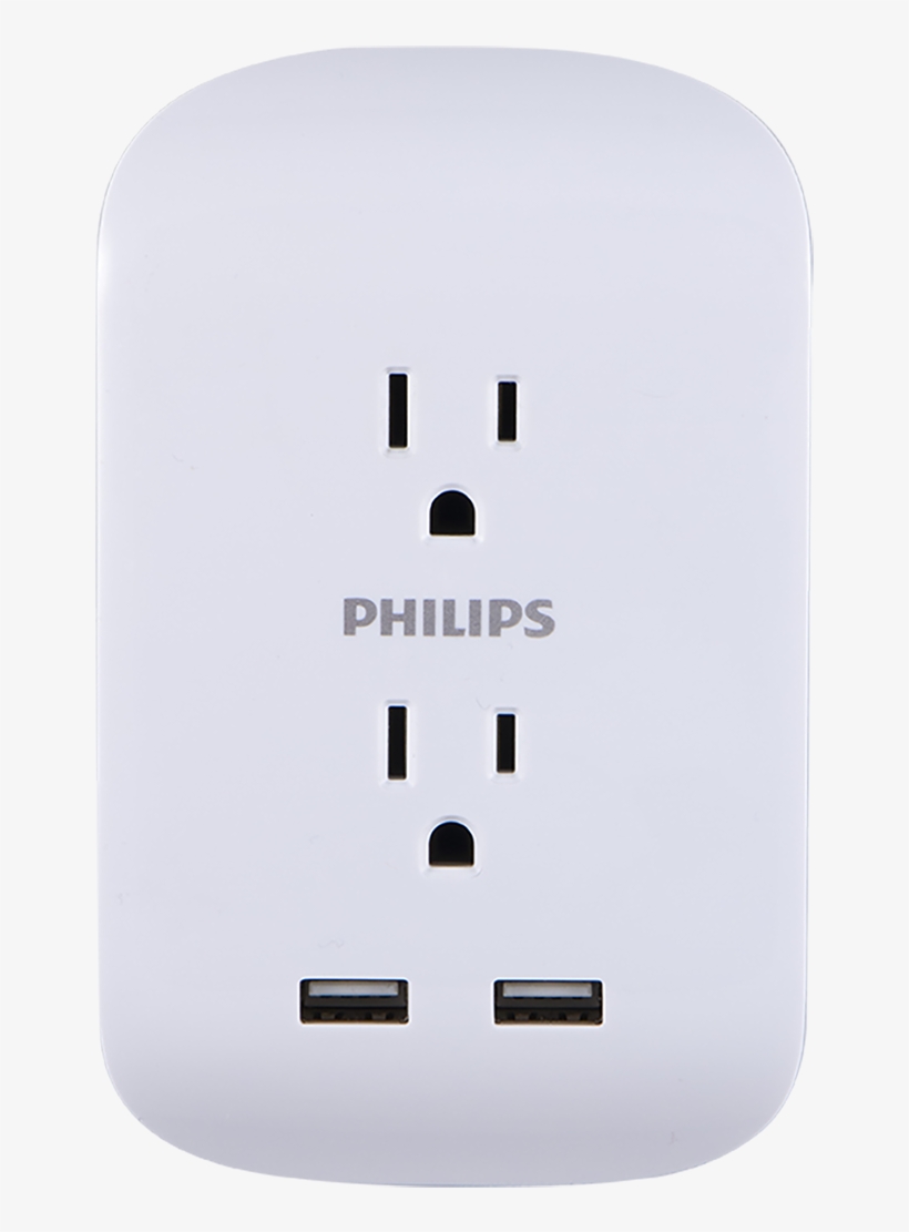 Philips 2 Usb 2 Outlet Power Strip Wall Tap Out Of - Philips ...