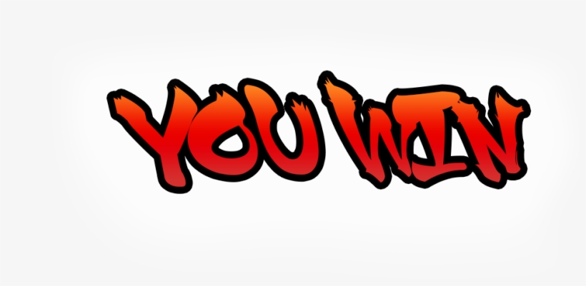 You Win Png - You Win Text Png - 991x473 PNG Download - PNGkit
