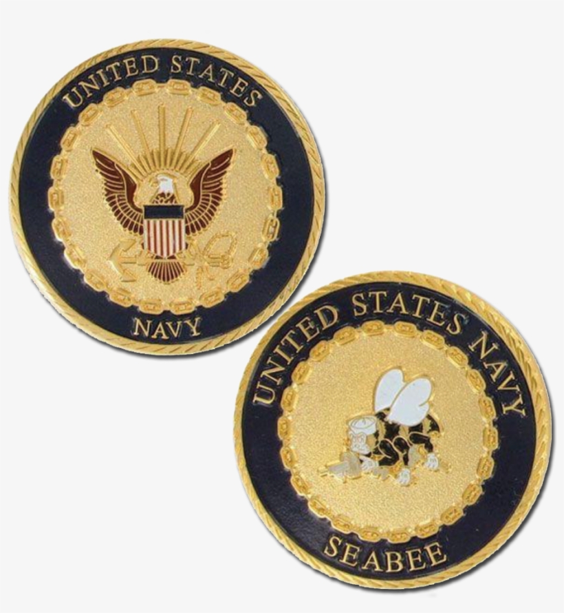 Us Navy Seabee Coin - Challenge Coin - 930x1000 PNG Download - PNGkit