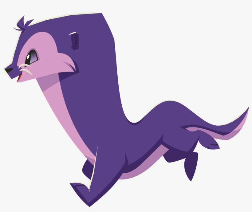 Purple Otter - Animal Jam Otter Transparent - 1934x1534 PNG Download ...