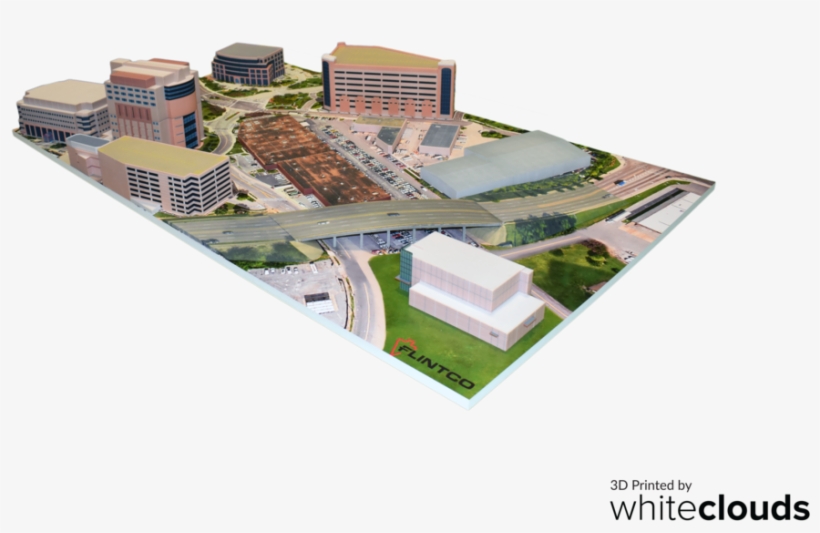 3d Printed Whiteclouds St Judes Architecture Flintco - 1000x667 PNG ...