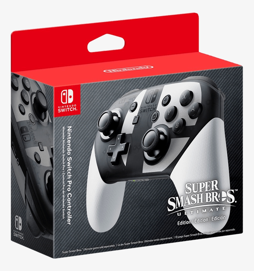 Nintendo Switch Pro Controller Super Smash Bros Ultimate - 750x795 PNG ...